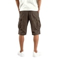 Men's Belt Loop Shorts with Utility Pockets Classic Fit Cotton Twill ...