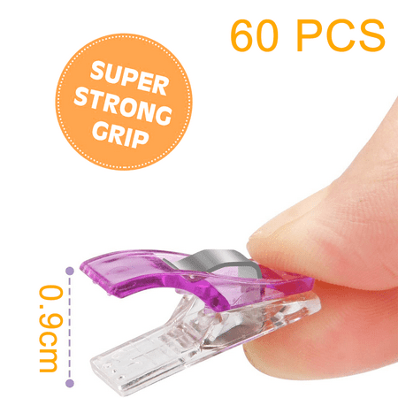60 Pcs Quilting Clips, for Sewing Craft Clamps, Crafting, Crochet and ...