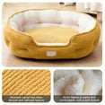 Cozy Pet Bed for Cats and Small Dogs, Soft Plush Round Bed with Non ...