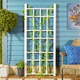 Dura-Trel Cottage 28x66 Inch PVC Vinyl Lattice Garden Patio Trellis ...