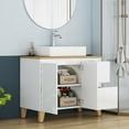 36-Inch Modern Bathroom Vanity with Sink Combo,2 Doors and 2 Big Drawer ...