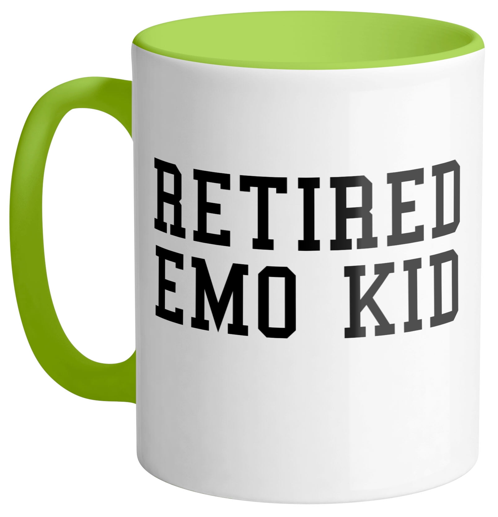 Retired Emo Kid Coffee Mug 11oz Green - Walmart.com