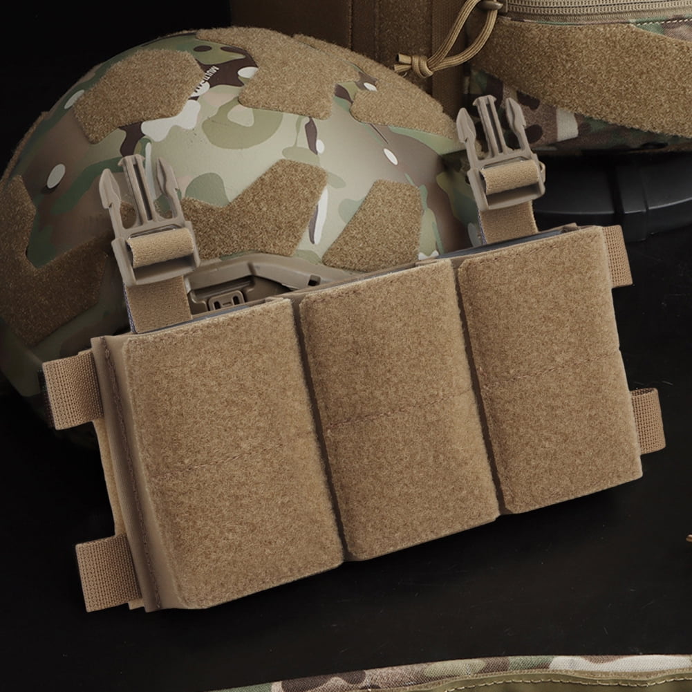 Porta revistas triple elástico, bolsas tácticas Molle Mag de 5,56 mm ...