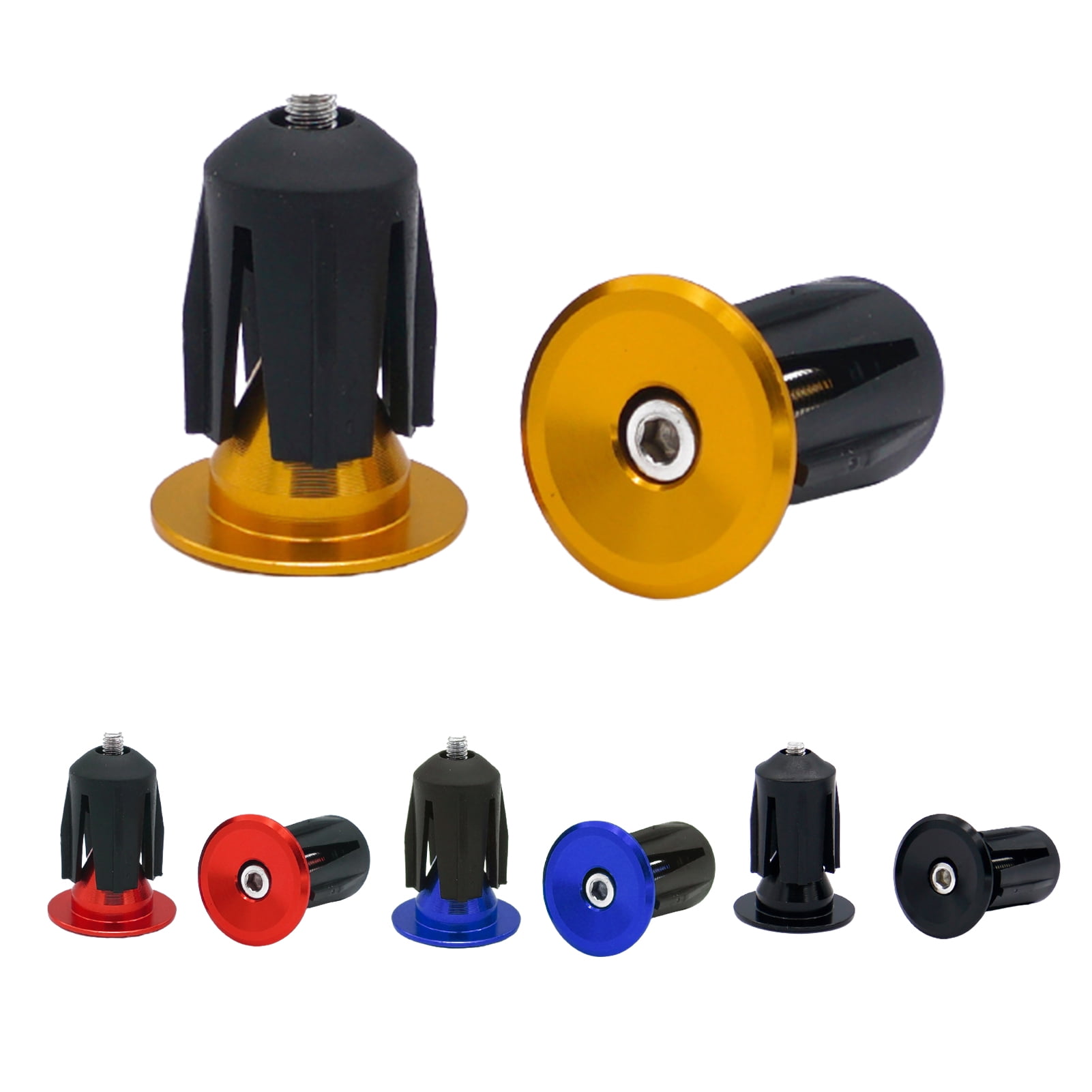 Visland 2Pcs Fashionable Bicycle Handlebar End Caps Bike Handlebars for ...