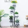 Extra Large Indoor Metal Plant Stand Shelf Anti Rust Iron Garden Flower ...