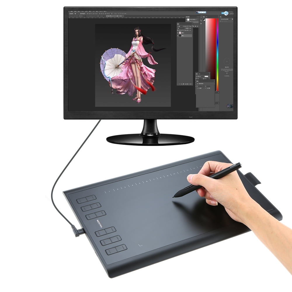 Huion Graphic Drawing Tablet Micro USB New 1060PLUS With Memory Card 12 Huion Graphic Drawing Tablet Micro USB New 1060PLUS With Memory Card 12