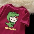 2024 Dreamfire Sanrio Hello Kitty New Anime Y 2k Graphic Top Cute Short