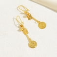 18K Gold Plated Dangle Earrings Tassel Design Classic Versatile Style ...