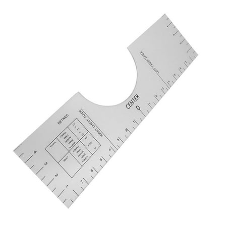 T-Shirt Ruler Designing Shirt Guide T-Shirt Centering Ruler; Alignment ...