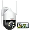 DEKCO Outdoor Security Camera, Solar Powered, 2K HD, Night Vision ...