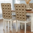 Brown Southwestern Chair Back Covers Set of 8 Aztec Diamond Motif ...