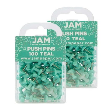 JAM Paper Yellow Push Pins, 200 Count, 2/Pack - Walmart.com
