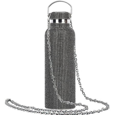 Diamond Vacuum Thermos Bottle, Bling Diamond Vacuum Flask Glitter ...