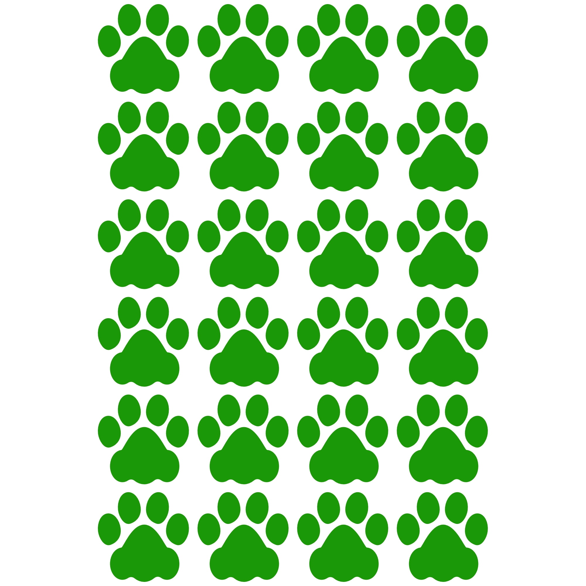 LiteMark Durable 3 Inch Dogpaw Vinyl Floor Marking Decal Stickers (24 ...