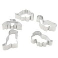 5PCS Dinosaur Cookie Cutters Set - Dolsrinksys Stainless Steel Metal ...