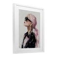 Stupell Industries Pink Daydream Impression White Framed Print Under ...
