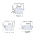 1 Set Hanging Water Catcher Hanging Pan with Hooks Clear Hanging Tray ...