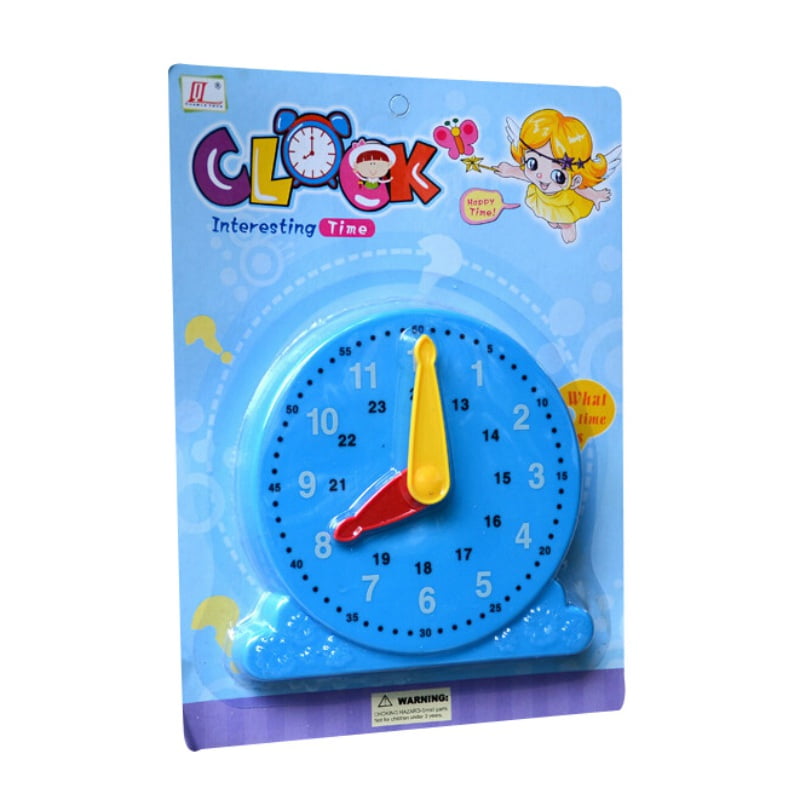 Learn to Tell Time Clock Model Teaching Kids Baby Early Learning ...