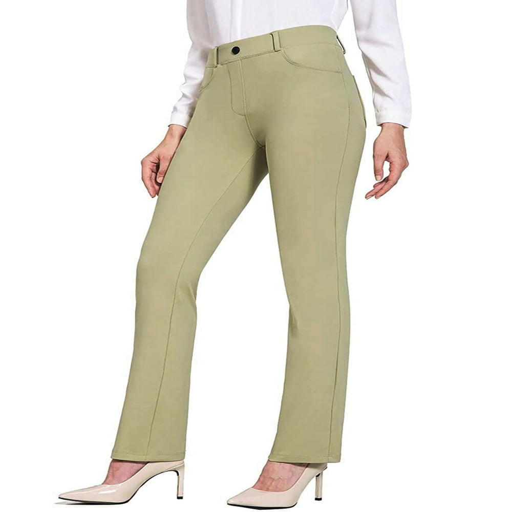 Click here for Qjuhung Women Yoga Dress Pants Stretchy Work Pants... prices