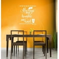Always Stay Humble and Kind Vinyl Decals Wall Art, 21x23-Inch White ...