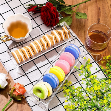 Srenta Clear Acrylic Rectangular Cracker Server And Holder Tray | Food ...