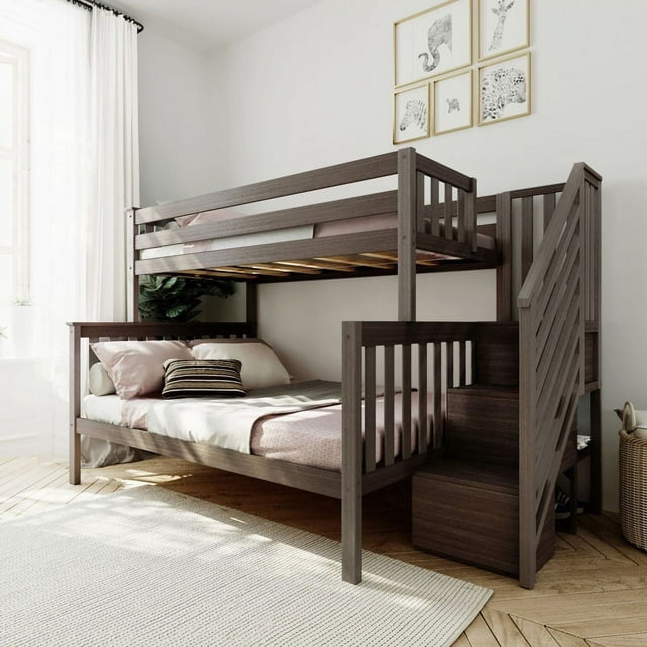 Click here for Max & Lily Twin Over Full Bunk Bed Frame For Kids... prices