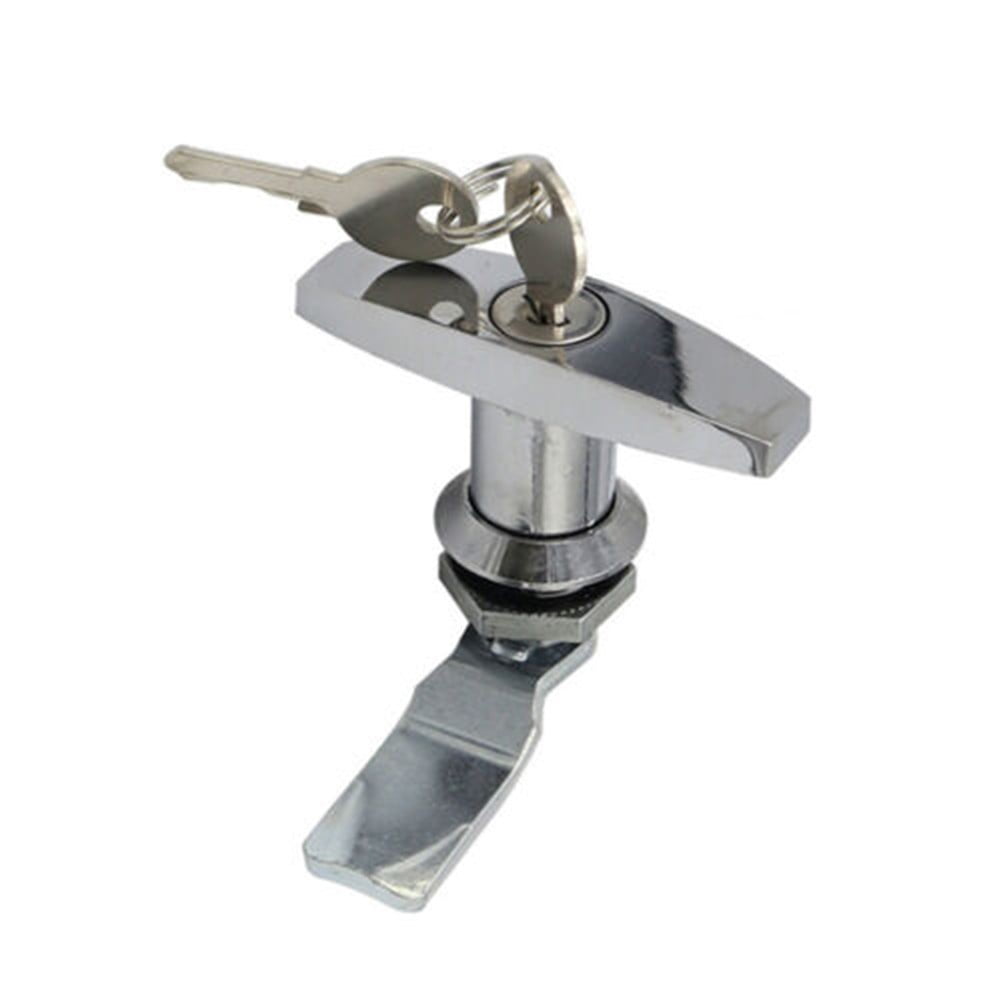 T-Handle Shell Door w/ Keys Truck Van Trailer Camper Cover Latch Cap ...