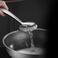 Steel Wool Scrubber with Handle,Scrubber 304 Stainless Pot Brush ...