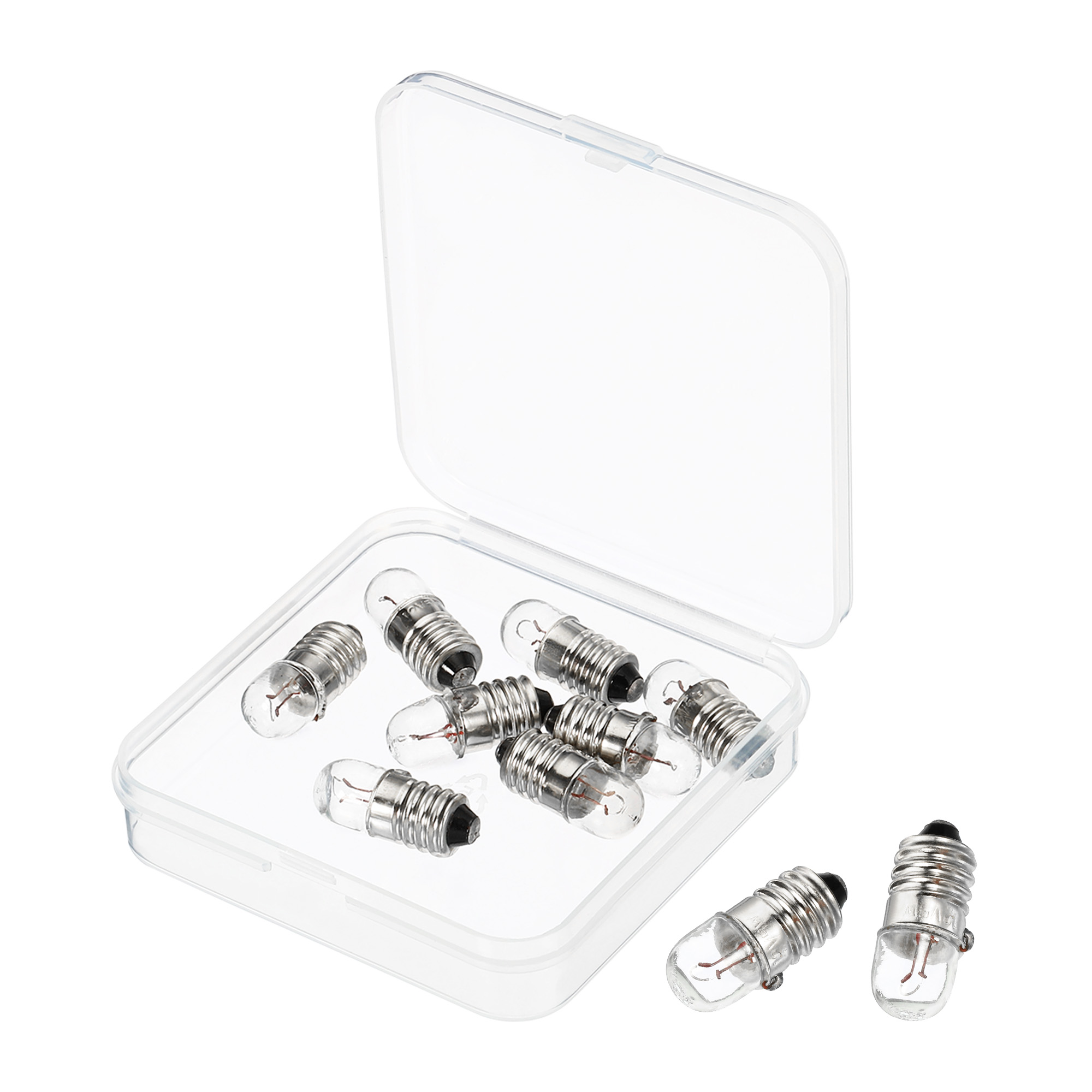 Uxcell 12V/5W E10 Warm Yellow Light Mini Incandescent Bulbs with Box 1 ...