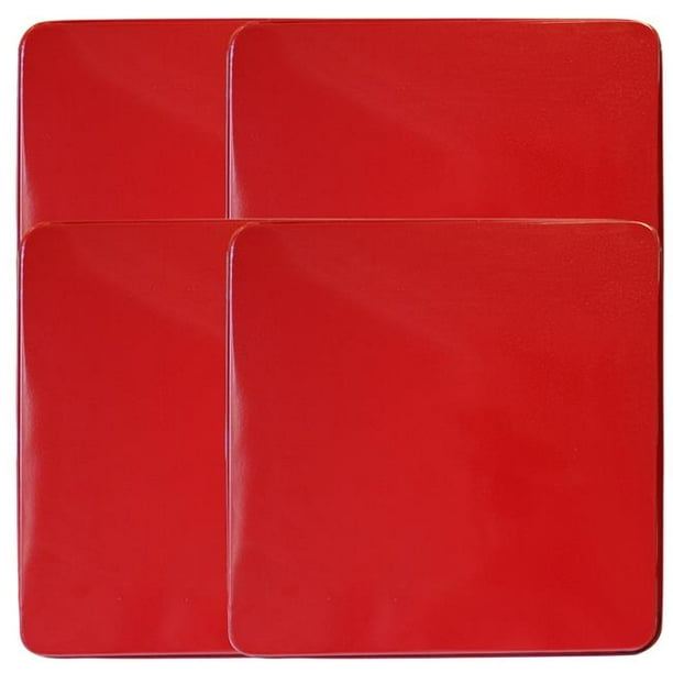 Square Gas Stovetop Burner Cover Set of 4, Red - Walmart.com