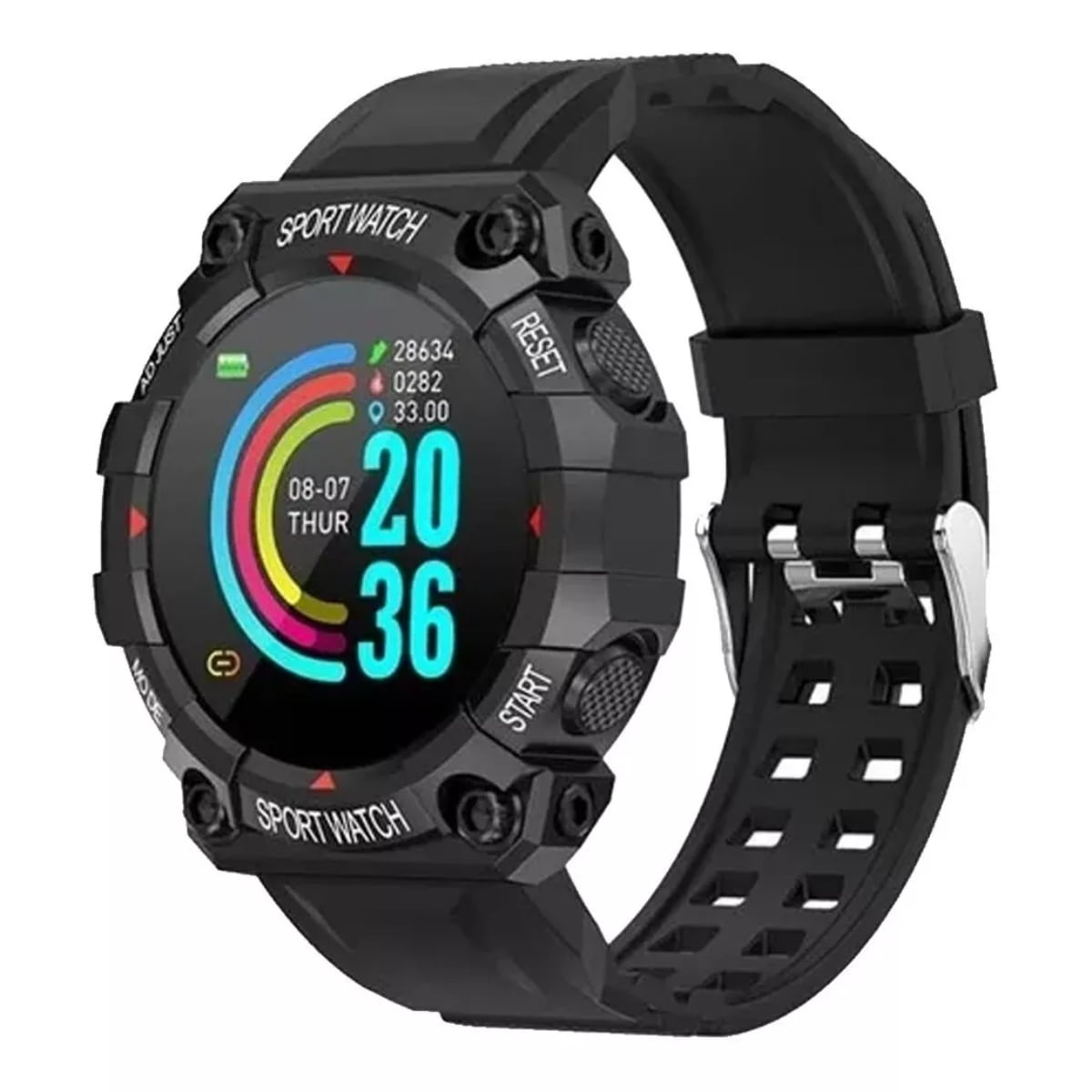 Reloj Inteligente Smartwatch Uso Rudo Color Negro | Bodega Aurrera en línea