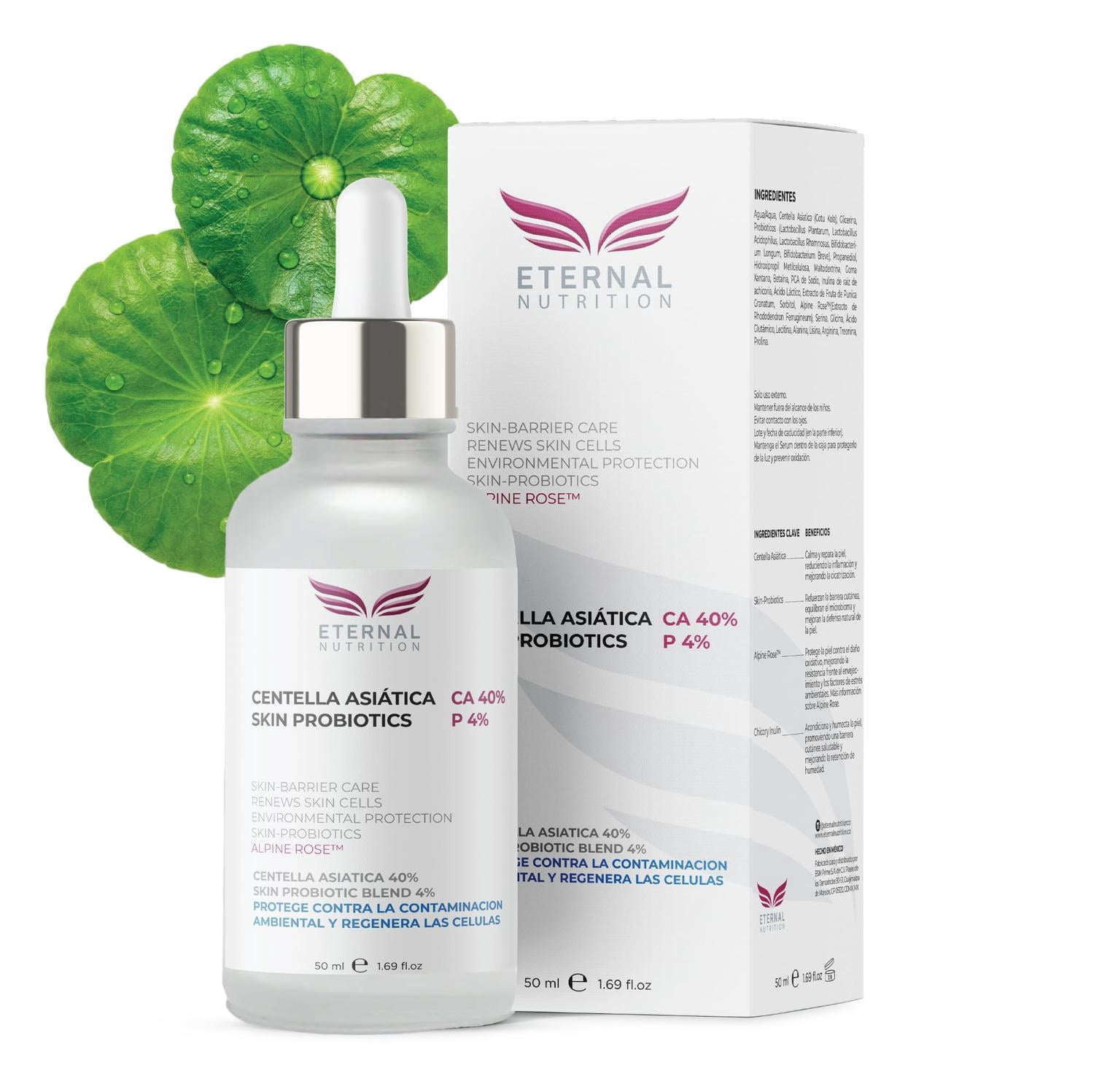Serum CENTELLA ASIATICA 40%, Skin Probiotics 4%. 50 ml. Suero Protector ...