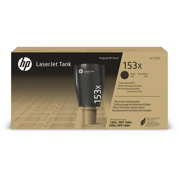 Kit de recarga de tóner HP 153X negro de alto rendimiento W1530X ...