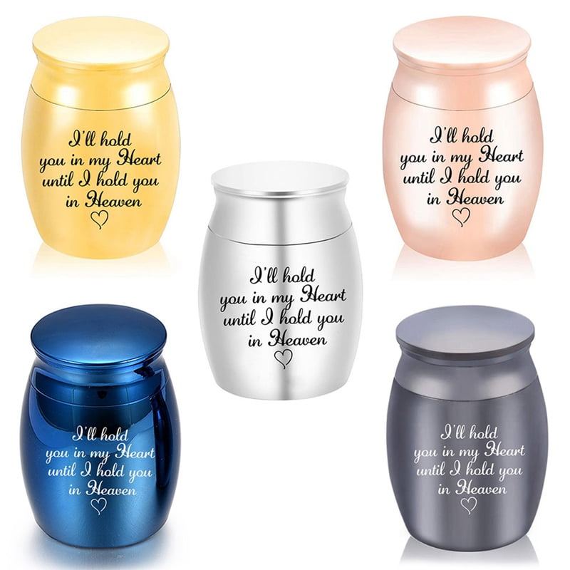 Buy AkoaDa Ashes Keepsake Love Heart Angel Wings Memorial Urn Mini ...