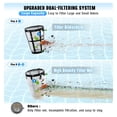 SEYVUM Cordless Handheld Pool Vacuum with Telescopic Pole, 80 Min ...