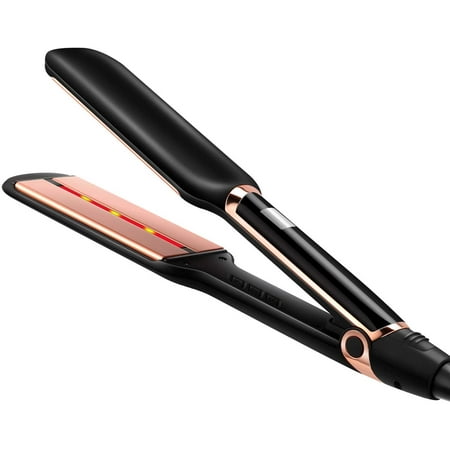 Flat Iro for Hair, fessio al Ceramic Tourmali e 2 i ch Wide I frared ...