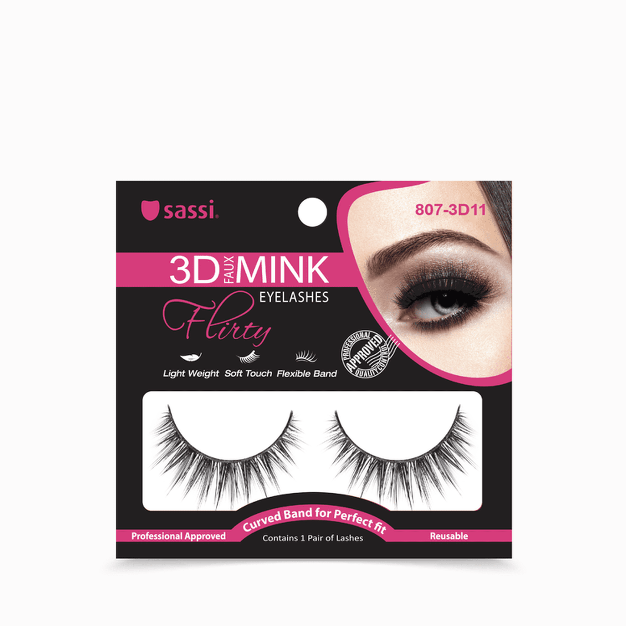 Sassi 3D Faux Mink Flirty Lashes - Walmart.com