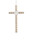DecMode Wood Carved Beaded Crosses Wall Decor - Set of 3 - Walmart.com