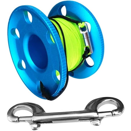Compact Scuba Diving Finger Spool Cave Wreck Reel & 50m High Visibility ...