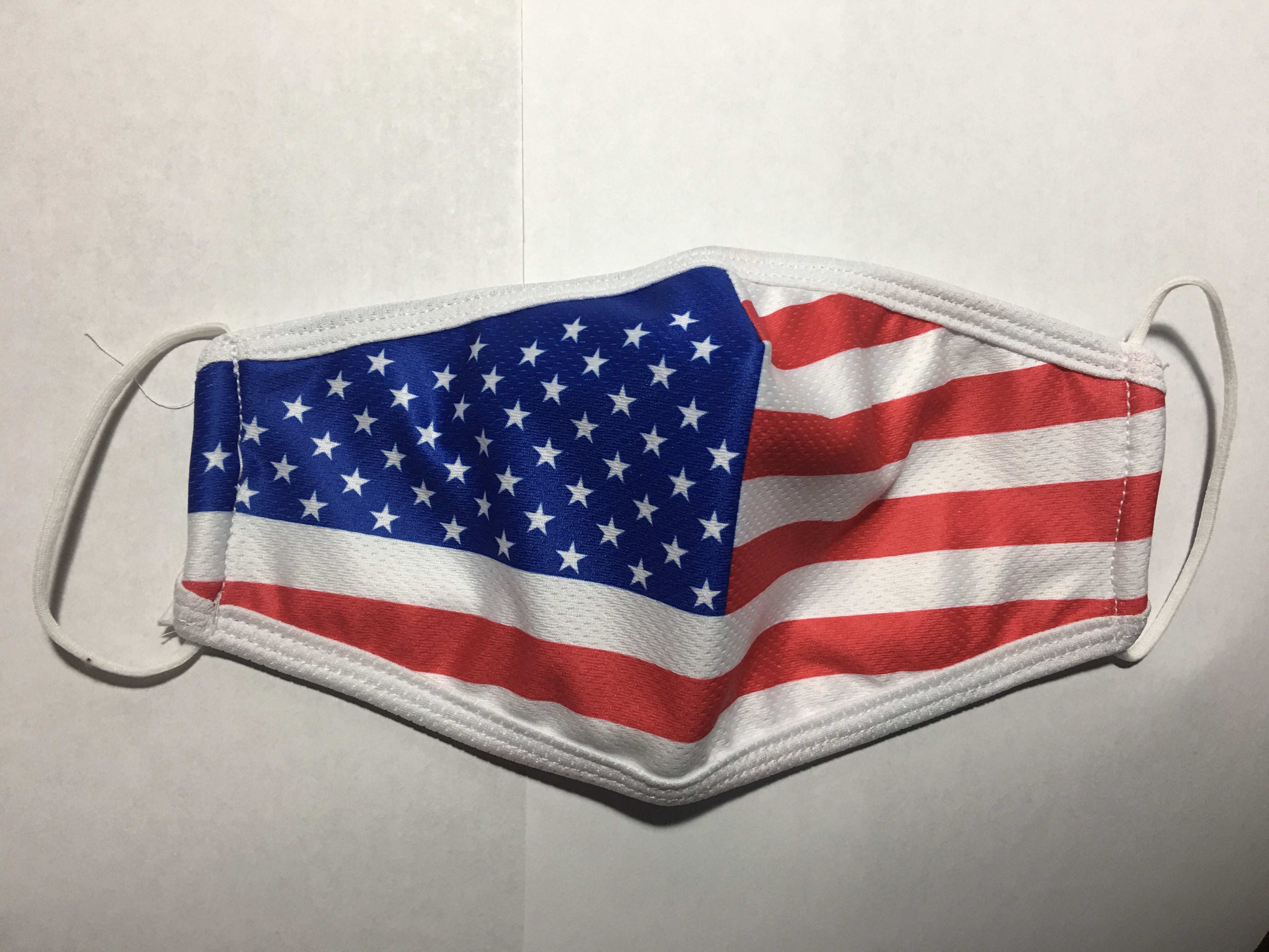USA Flag Face Mask Unisex Reusable Comfy Washable 3 Layer 100% ...
