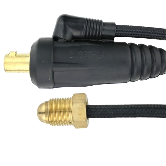 Dinse 35-70 Plug, 3/8"-24 Cable Conection, with 18" gas hose and - 5/8 ...