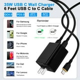 USB C Charger Block,ABCPOW 35W PD Dual USB C Wall Charger Adapter Plug ...