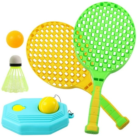 Plastic Badminton Tennis Set for Kids Tennis Racquet Play Game Tennis ...