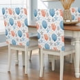 1 Pack Marine Life Chair Back Covers Orange Coral Blue Starfish Shell ...