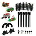 Holiday Festive Christmas Train Set with Carriages and Railway for Tree ...