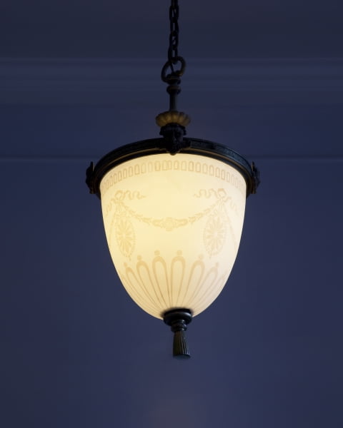 Print: Original Lighting Fixture In The Lobby, Richard B. Anderson ...