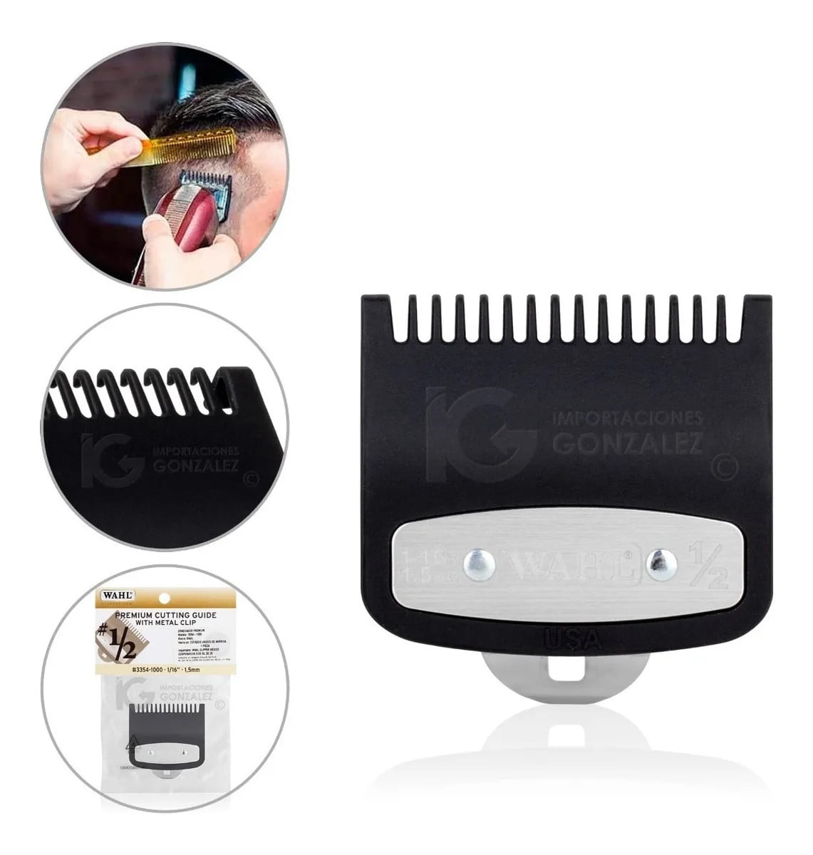 Peine Guía Para Máquina Wahl® Clip Metálico Premium Original Wahl Peine ...