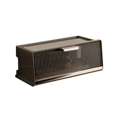 Catekro Wooden WiFi Router Storage Box, Wall Shelves with 3 ...