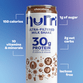 Nurri Chocolate Ultra-Filtered Milkshake, 30g of Protein, 11 fl oz Can ...