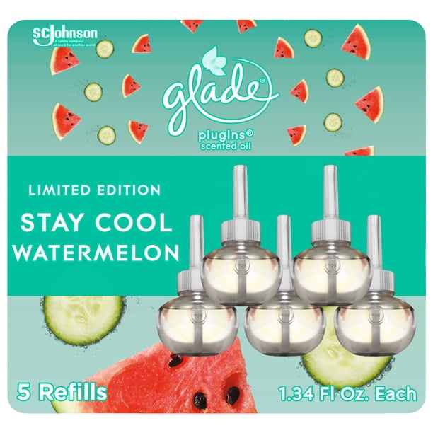 Refrescos Glade Plugins para ambientador Stay Cool Watermelon, 100 ml ...